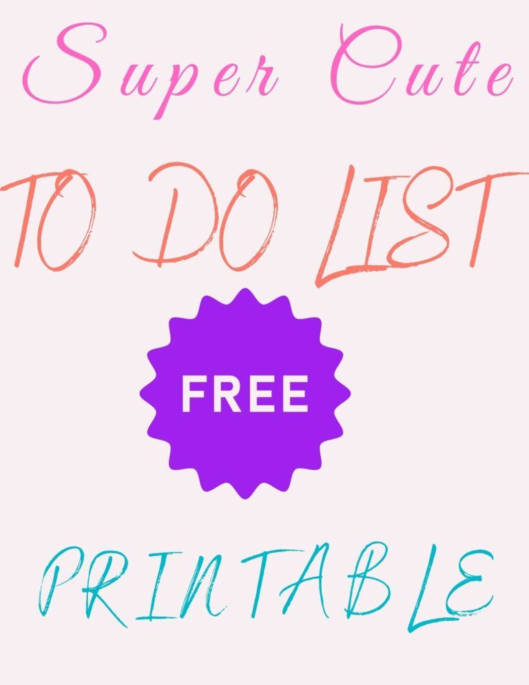 Cute Daily To Do List Printable (FREE DOWNLOAD)