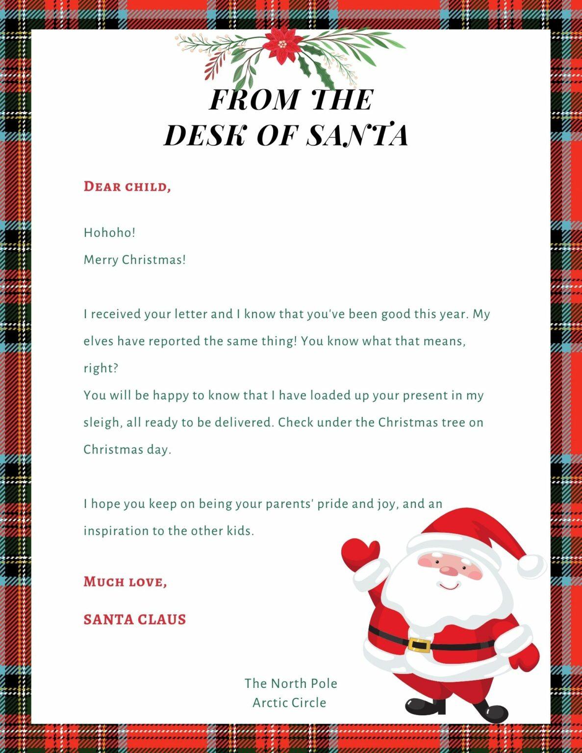 LETTER TO SANTA FREE PRINTABLE + CHRISTMAS WISHLIST